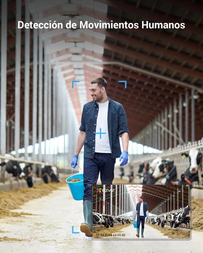 EZVIZ EB8 Cámara IP PT 2K 4G, Bateria y Panel Solar 360 grados 3 ...